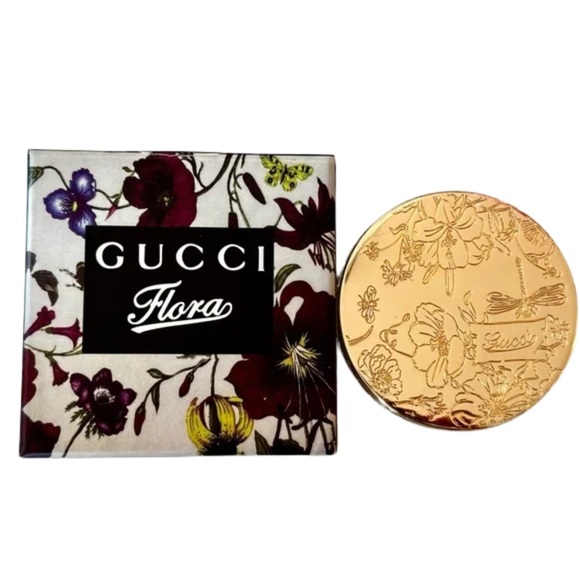 Gucci | Accessories | Gucci Flora Gold Compact Mirror | Poshmark